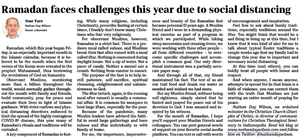 Ramadan faces challenges this year due to social distancing – Nathan ...